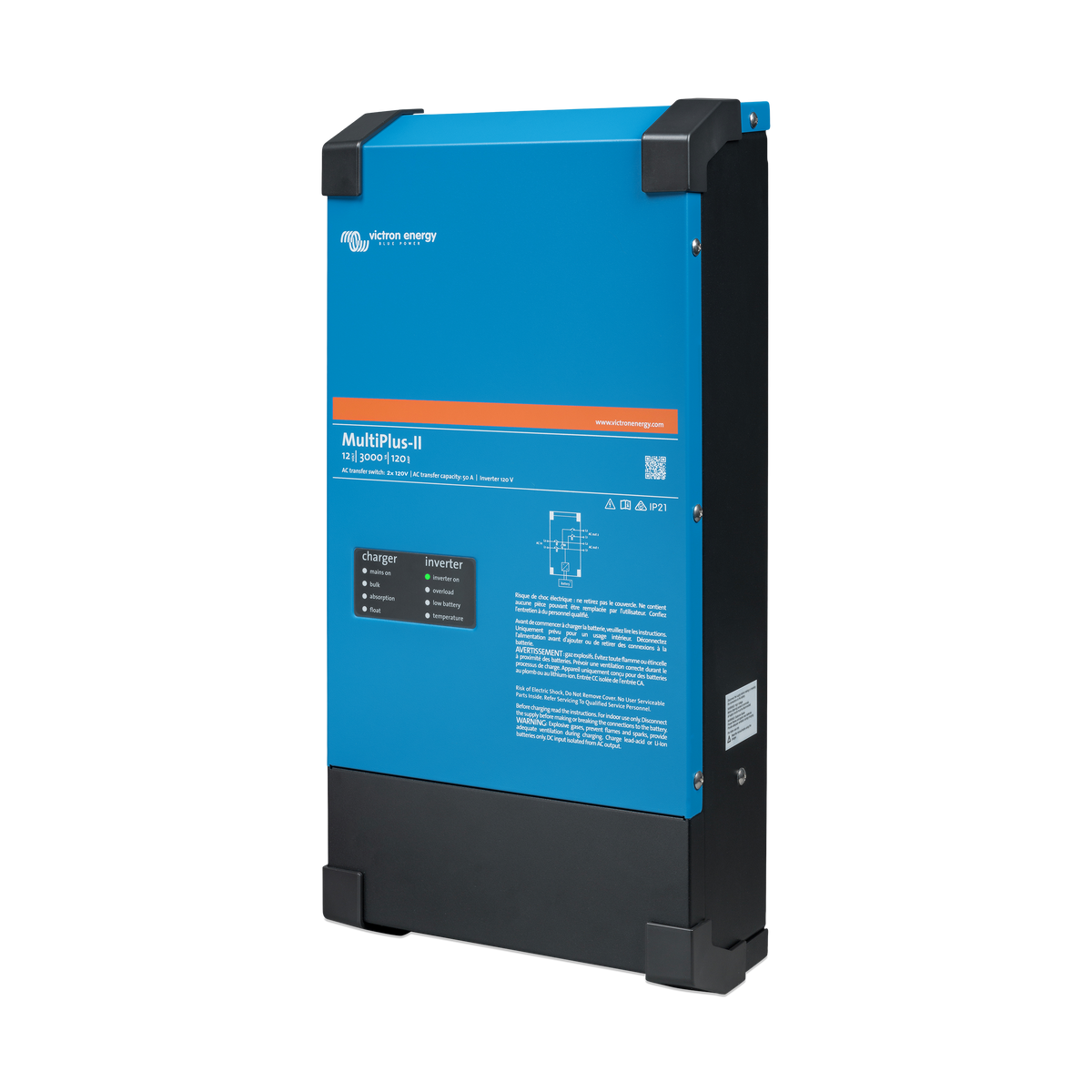 Victron MULTIPLUS-II Inverter/Charger 24/3000/70-50 2X120|PMP242305130 ...